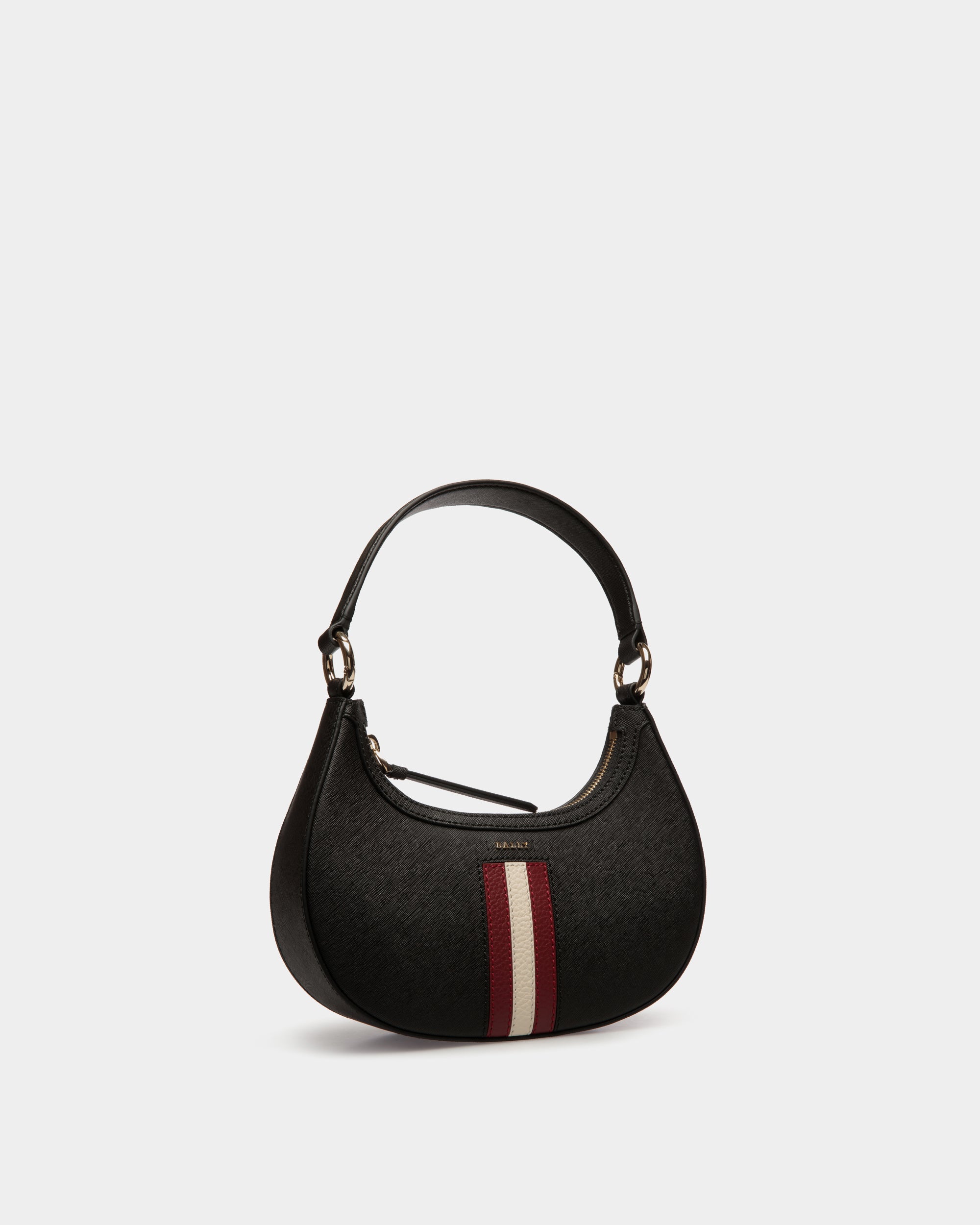Bally Sawda Crossbody Bag in Black Embossed Leather – Bally Outlet