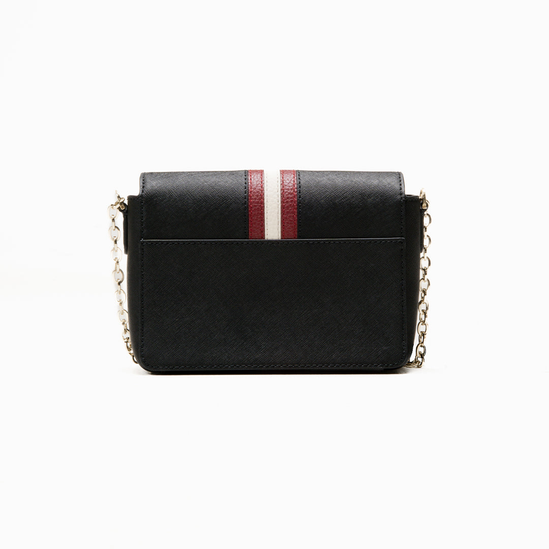 Seliah Crossbody Bag in Leather in Black – Bally Outlet