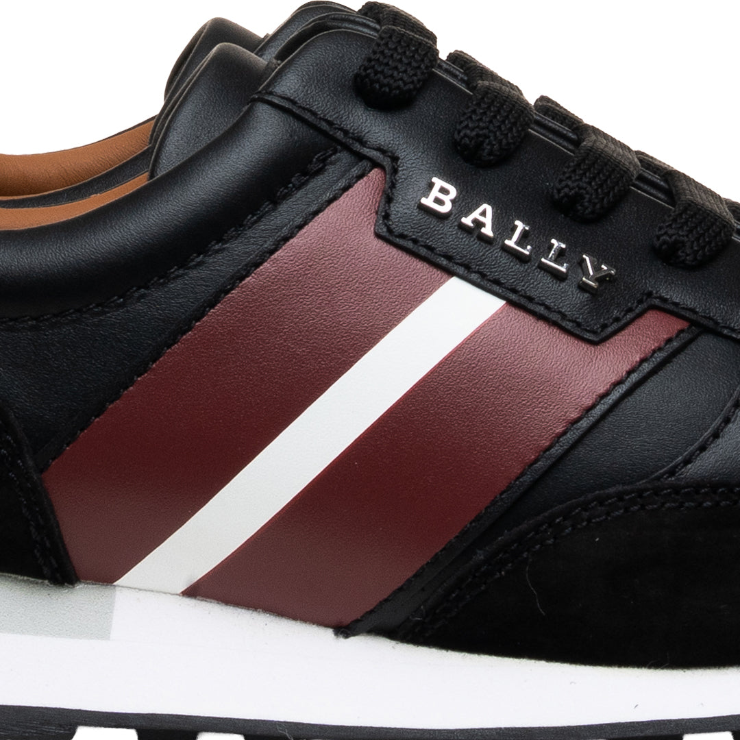 Bally Women's Glendy O Leather Sneakers in Black – Bally Outlet