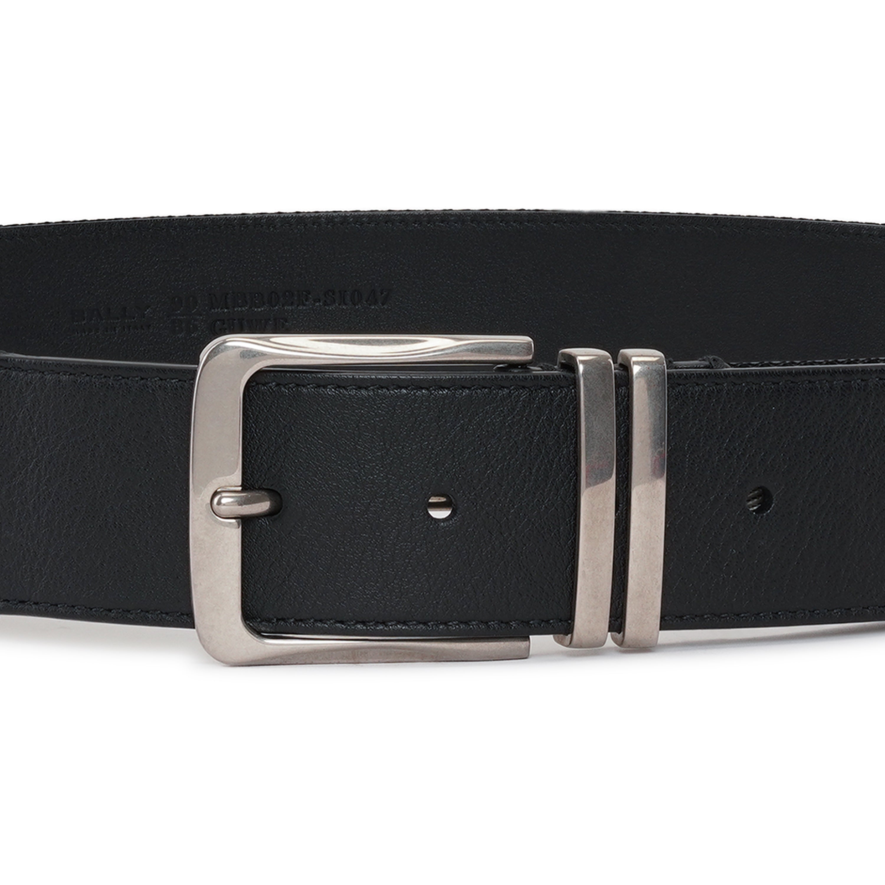 Bally Curved 40 Leather Belt in Black – Bally Outlet